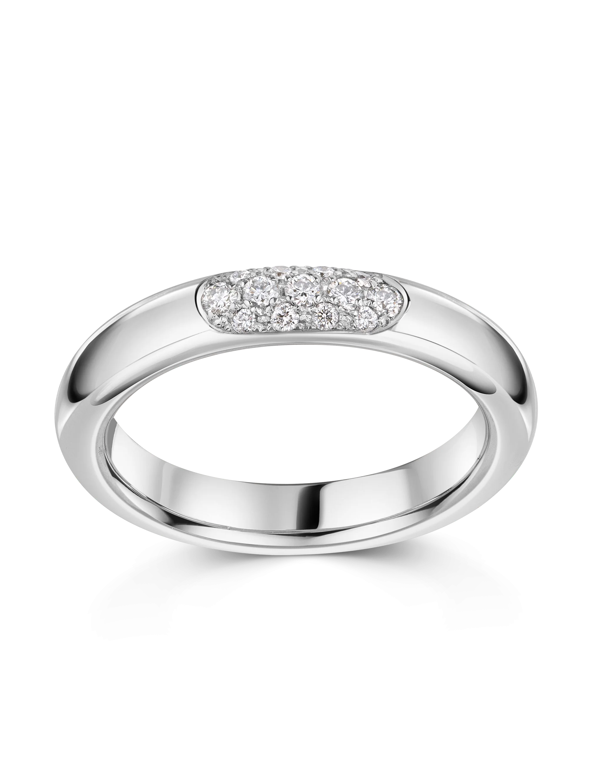 Premium Ring, 585/- Weißgold mit 0.18 Karat Diamanten | 585/- Weißgold | W18 | 14978.3